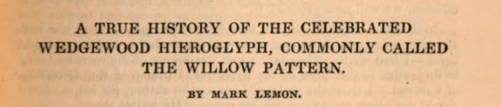 The Willow Pattern Story | The Garden History Blog